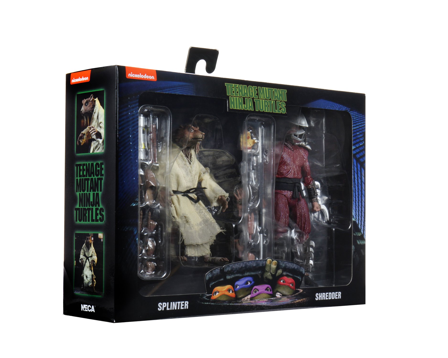 First Look | NECA 'TMNT 1990 Movie' Splinter and Shredder Packaging ...