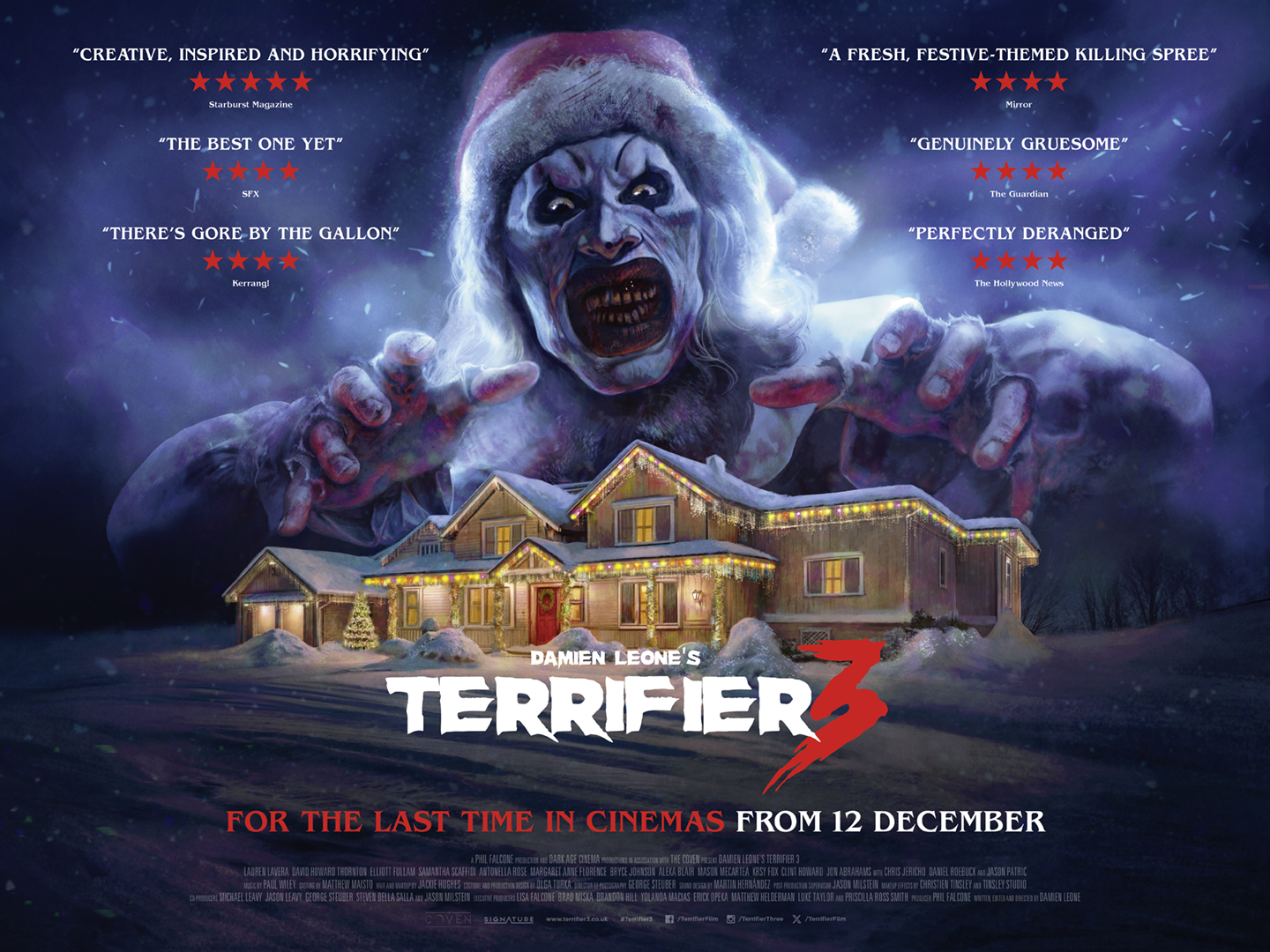 Terrifier 3 Returns To Wish Us A Not So Happy Christmas In UK & Irish ...