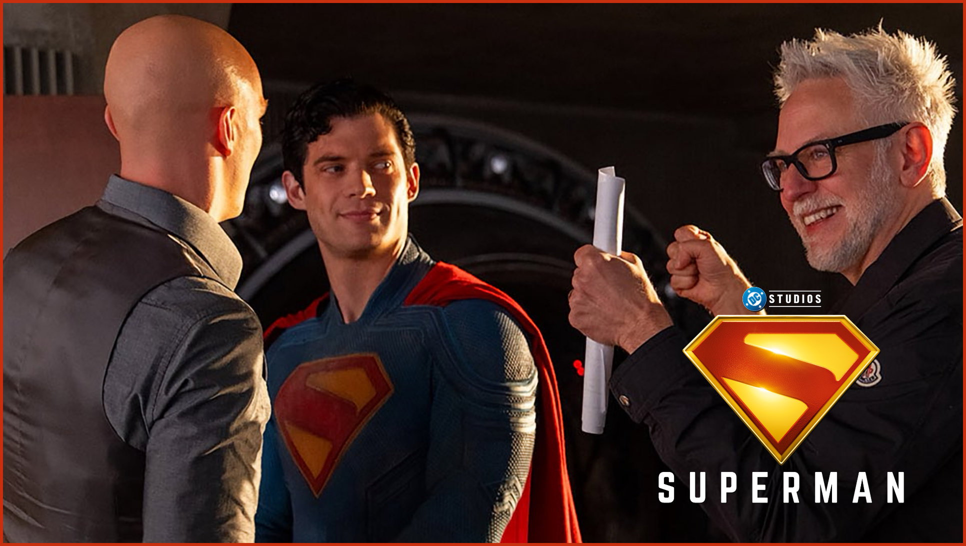 New look at David Corenswet, Nicholas Hoult and James Gunn on the set ...