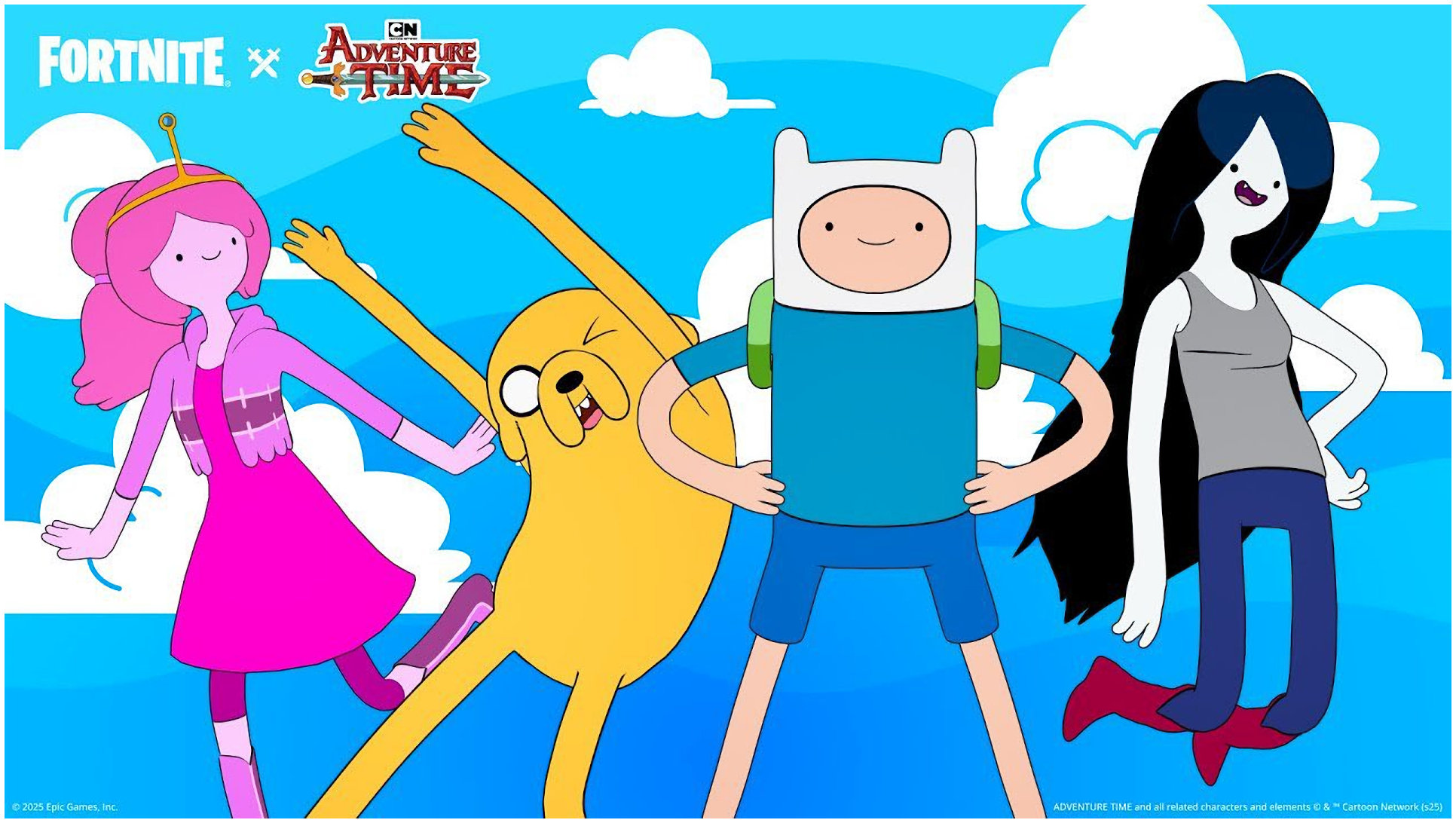 Fortnite x Adventure Time: Finn, Jake, Marceline, and Princess ...
