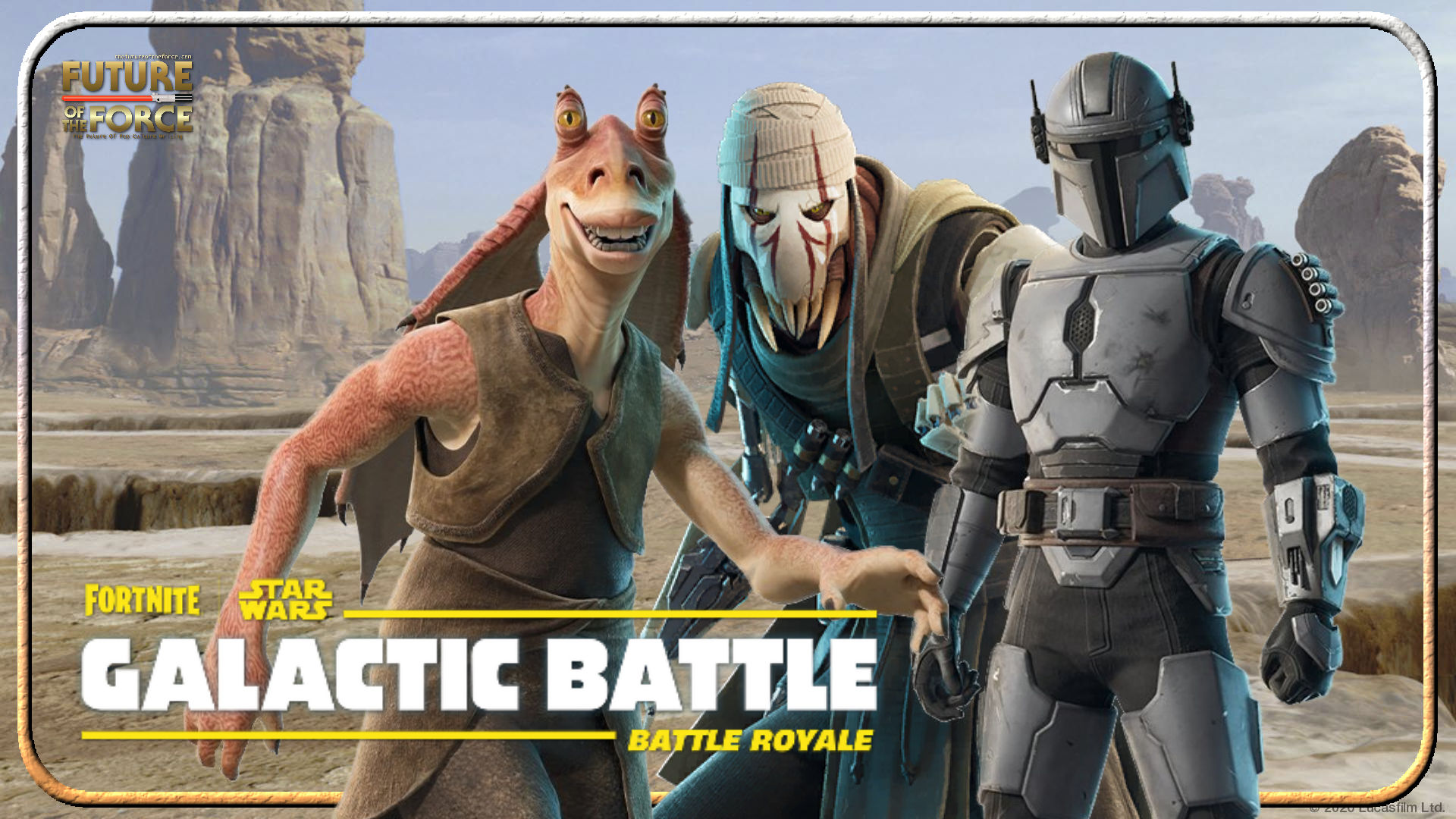 Fortnite x Star Wars: Jar Jar Binks, General Grievous, and a Mandalorian Warrior Unleash the ...