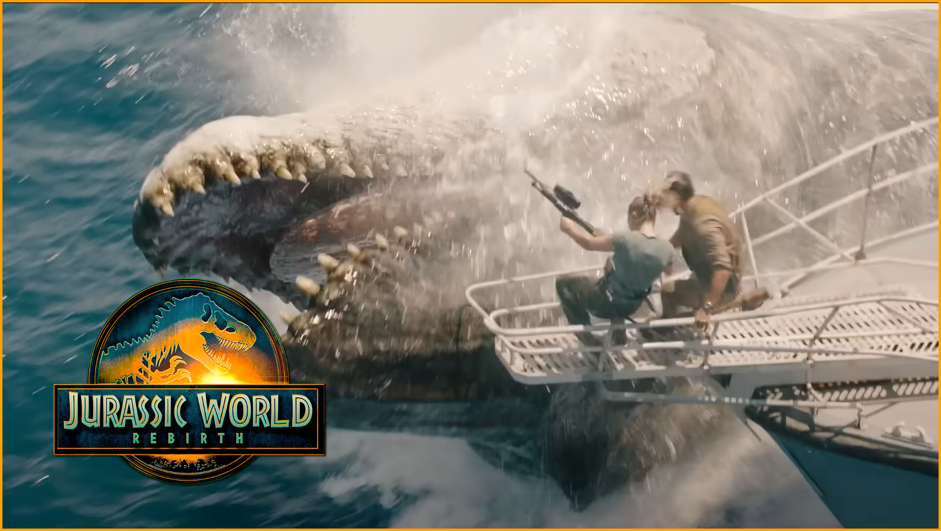 Scarlett Johansson is Eye-to-Eye With the Mosasaurus in the New Teaser ...